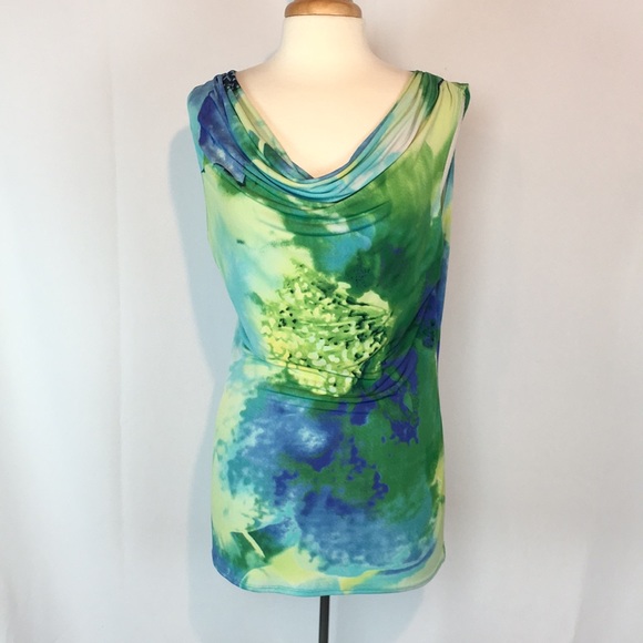 Strazzi | Tops | Strazzi Cowl Neck Sleeveless Top | Poshmark